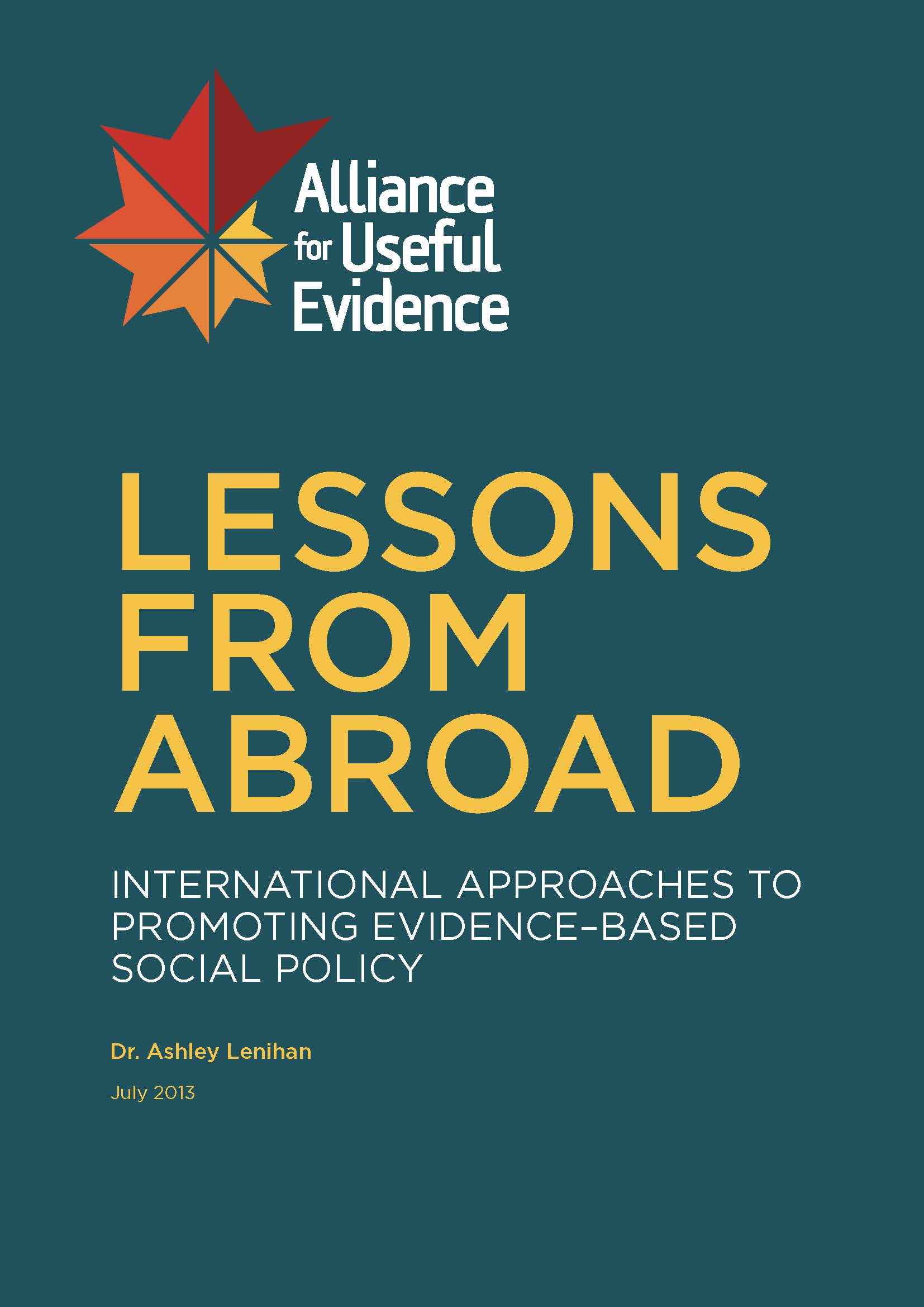 Evidence-Based Policy | Ashley Thomas Lenihan